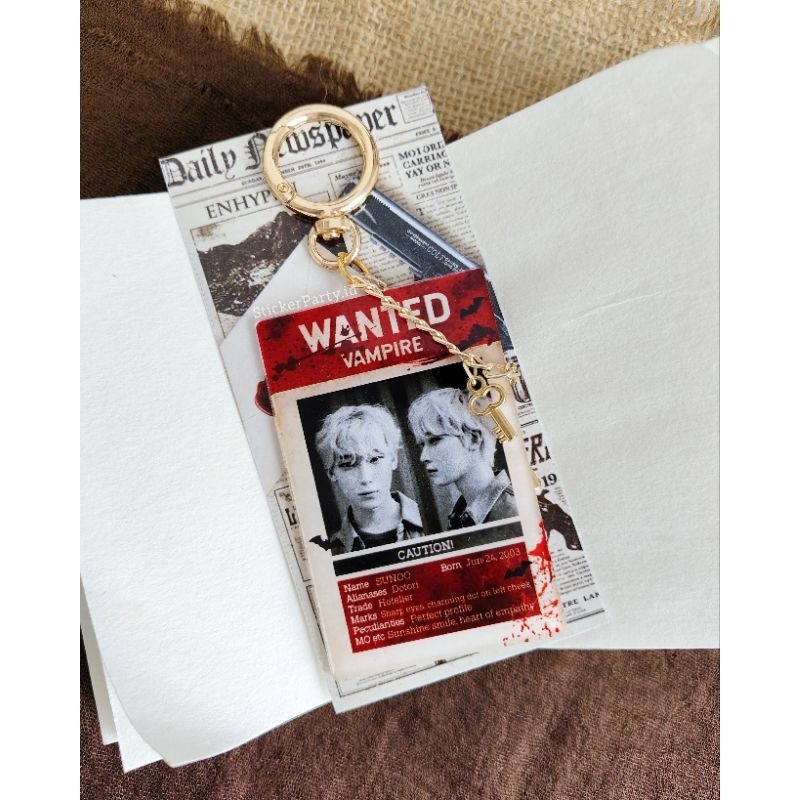 Jual WANTED Vampire Enhypen Fanmade Bag Charm Fan Merch Kit ENH04 ...