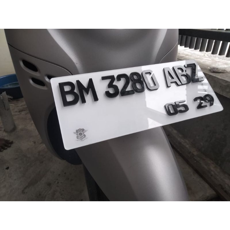 Jual Plat nomor timbul motor jenis huruf terbaru 3D model font seperti ...