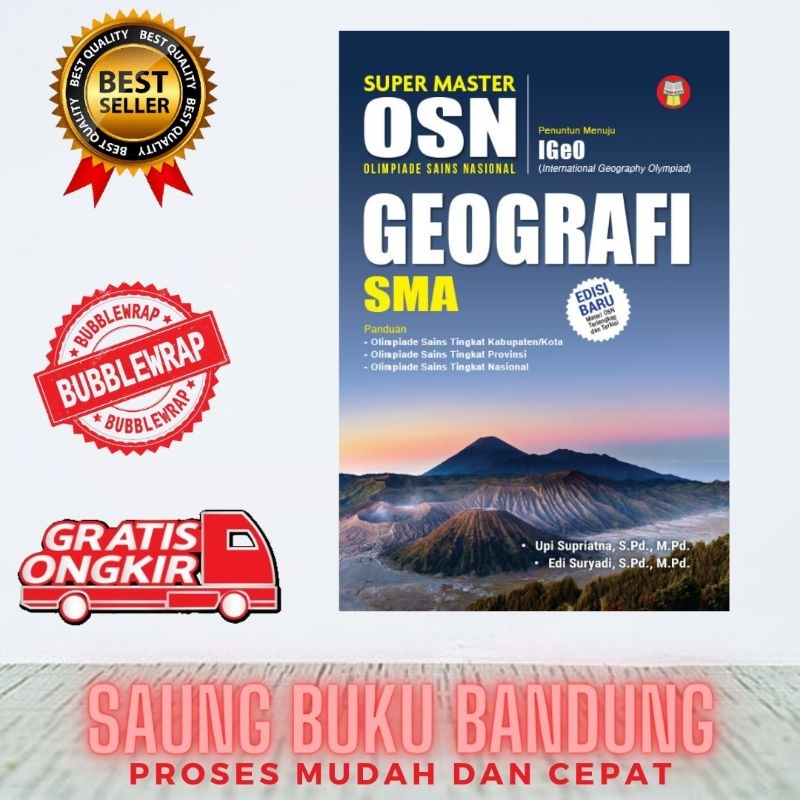 Jual BUKU SUPER MASTER OSN (OLIMPIADE SAINS NASIONAL) GEOGRAFI SMA | Shopee Indonesia