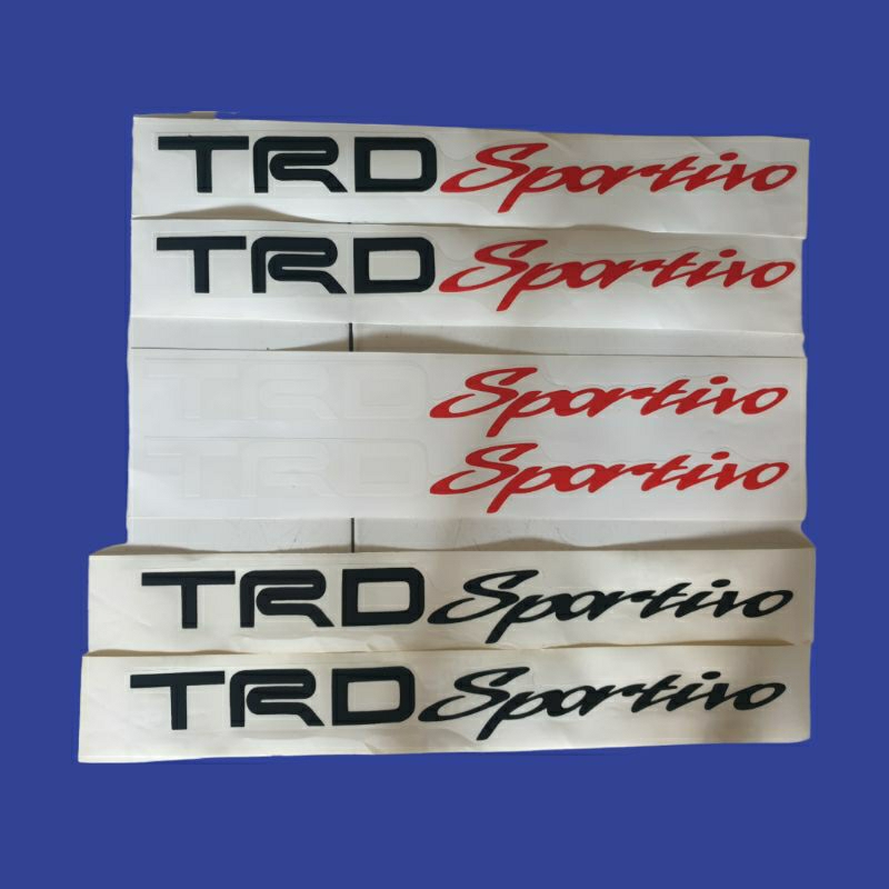 Jual stiker tulisan trd sportivo/ stiker trd sportivo pintu / stiker ...