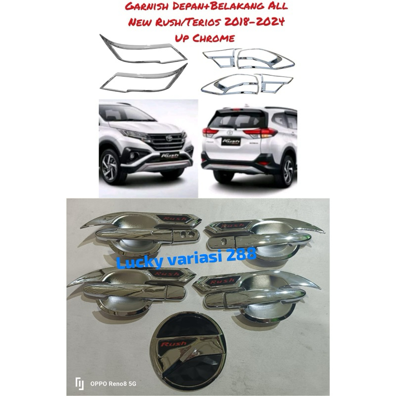 Jual Paket Garnish list lampu Chrome Cover Handle Outer Mangkok Cover Tanki Tutup Tengki All New ...