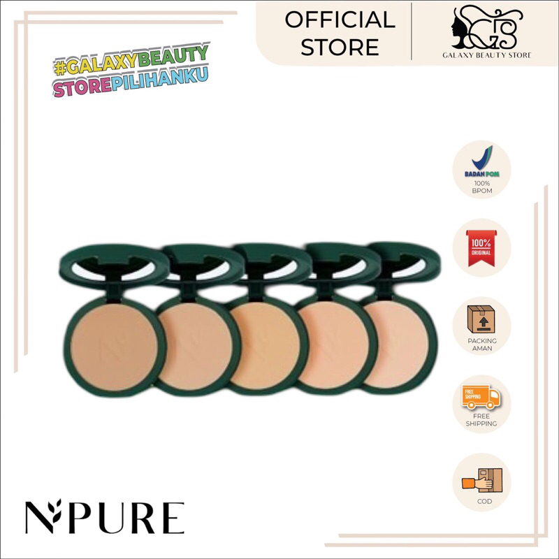 Jual NPURE CENTELLA ASIATICA POWER POWDER COMPACT POWDER | Shopee Indonesia