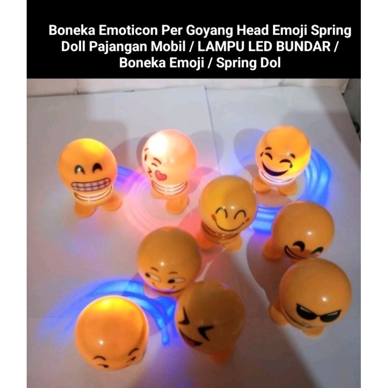 Jual Boneka Emoticon Per Goyang Head Emoji Spring Doll Pajangan Mobil ...