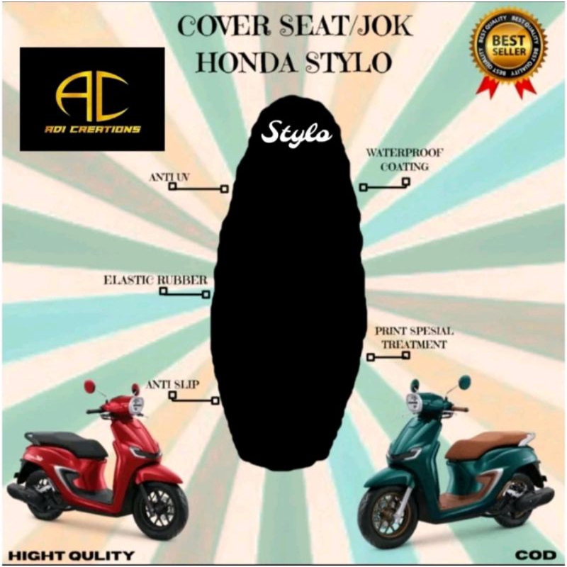 Jual sarung jok/ bungkus jok atau cover jok honda stylo 160 cc aksesoris honda stylo 160 cc ...