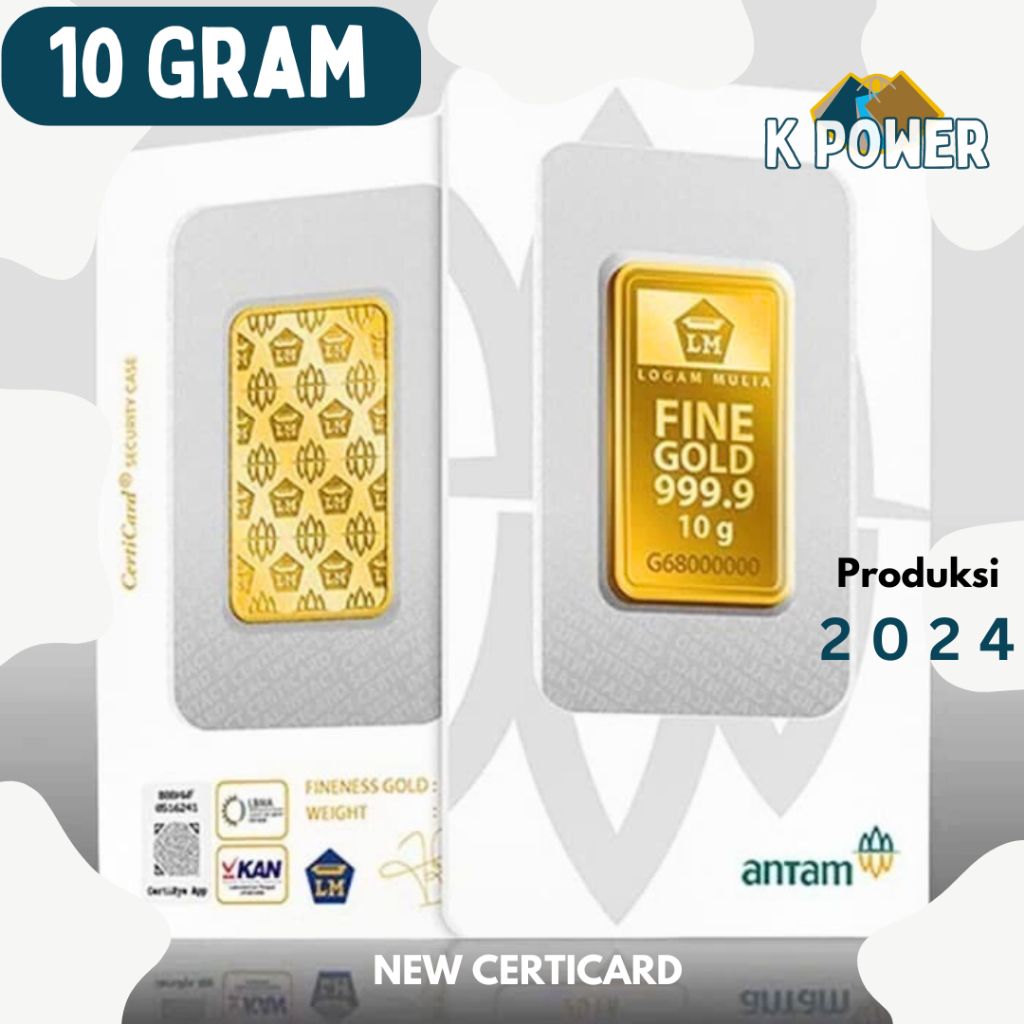 Jual Logam Mulia Antam Press ( LM ) 10 GRAM 2024 CERTICARD | Shopee ...