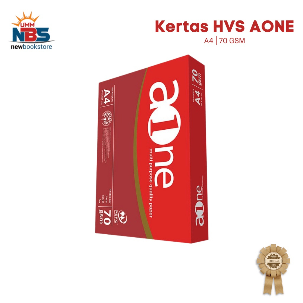 Jual Kertas Printer / Fotocopy | Kertas HVS AONE A4 / F4 70 gsm 1 RIM isi 500 Lembar | Shopee ...