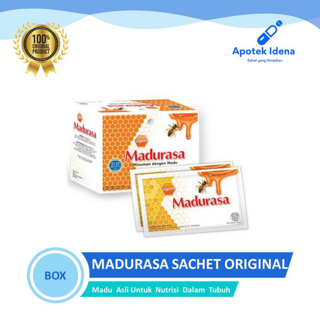 Jual MADURASA SACHET ORIGINAL Madu Asli Penambah Nutrisi Dalam Tubuh [1 Box 12 Sachet] | Shopee ...