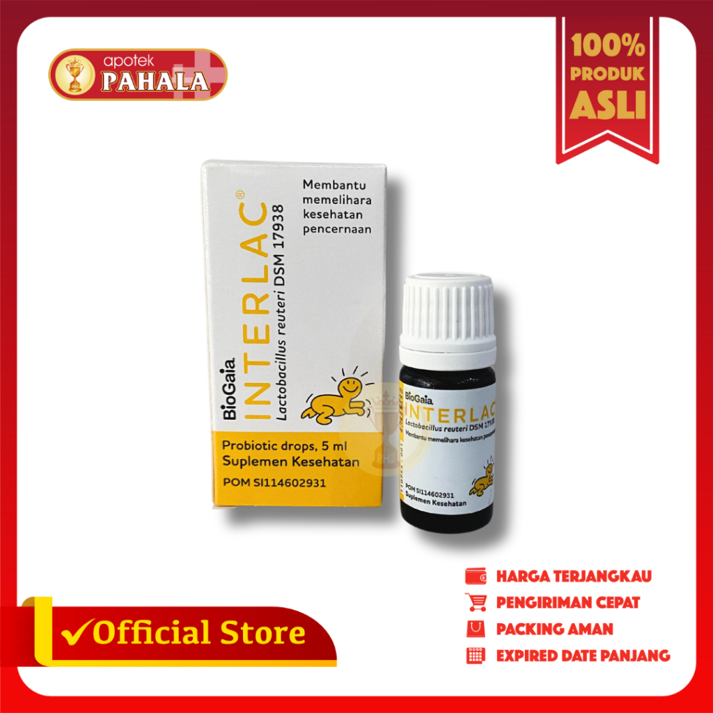 Jual INTERLAC DROP 5ML PROBIOTIC DROP MENJAGA KESEHATAN PENCERNAAN ...