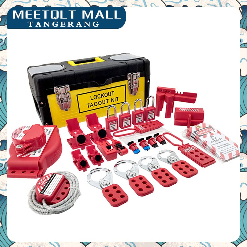 Jual Lockout Tagout Kit/Red Safety Padlocks/Steel Lockout Hasp/Safety ...
