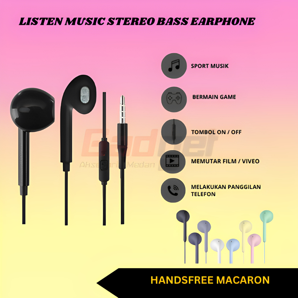 Jual HEADSET MACARON OC + MIC | Shopee Indonesia