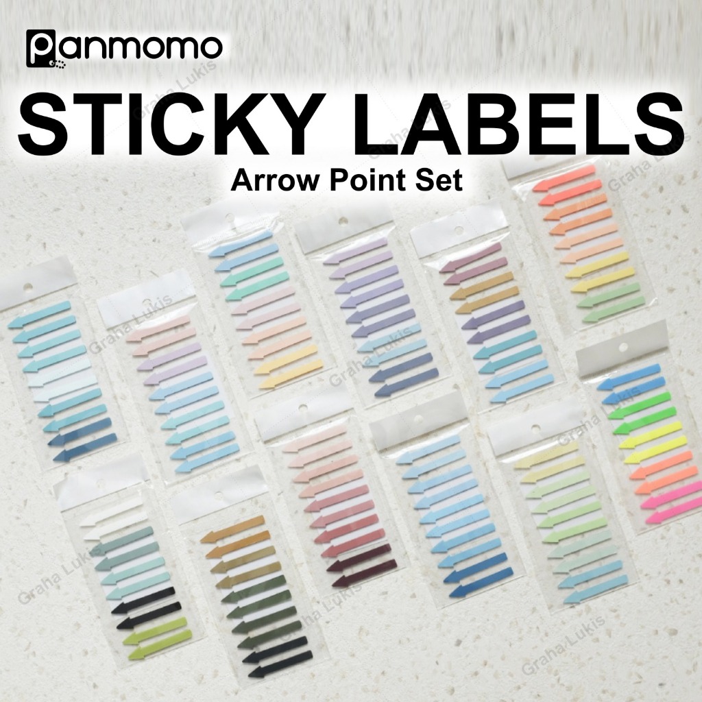 Jual Panmomo Arrow Point Sticky Labels | Shopee Indonesia