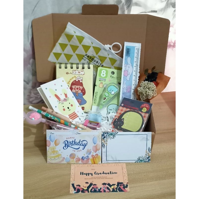 Jual SURPRISE GIFT BOX KADO HAMPERS ALAT TULIS BINGKISAN BUCKET KOTAK ...