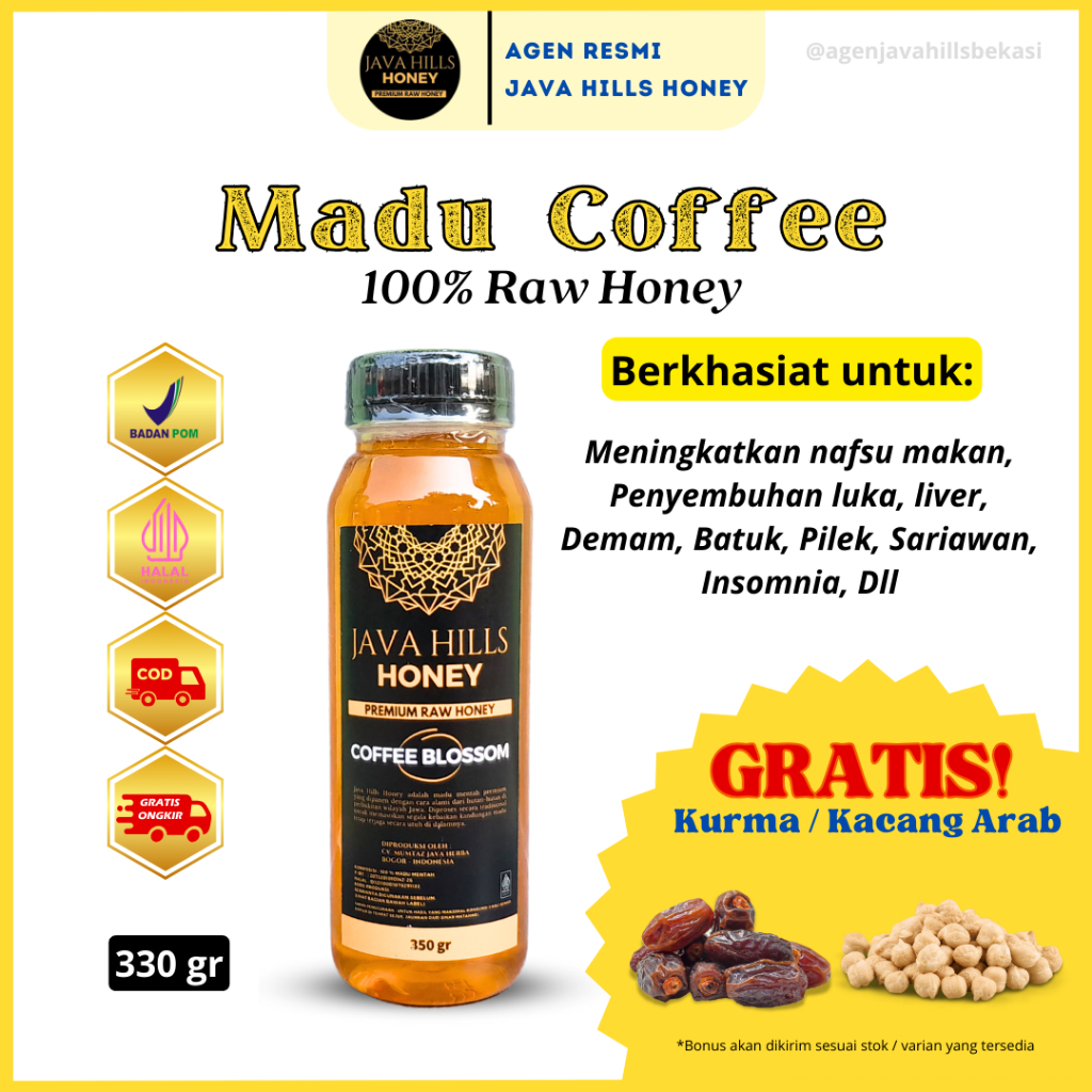 Jual Madu Coffee Java Hills Honey - Madu Asli Nektar Kopi - Madu Murni ...