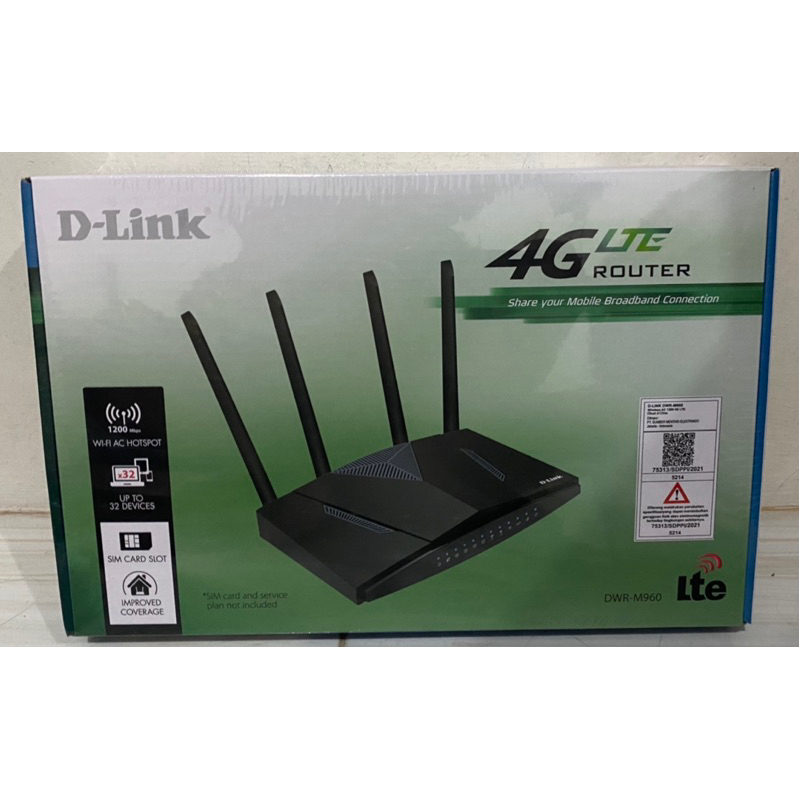 Jual ROUTER WIFI D-LINK DWR-M960 4G LTE SPEEDS 1200 Mbps | Shopee Indonesia