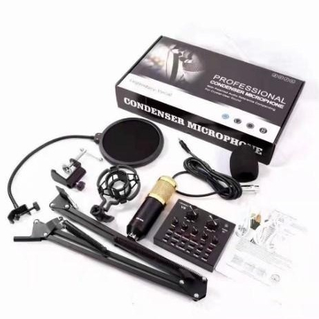 Jual Mikrofon Condenser BM800 Full Set Paket Recording Condenser ...