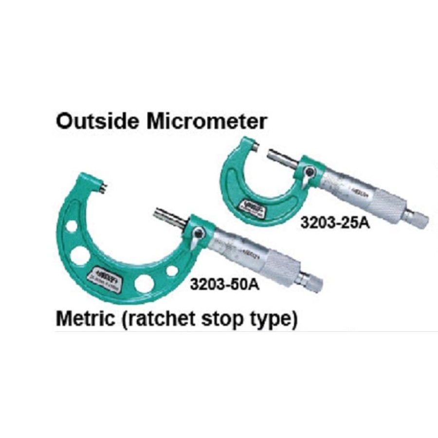 Inside Micrometers Insize 4-5" Outside Micrometer 3203-5a, Din863-1 At ...