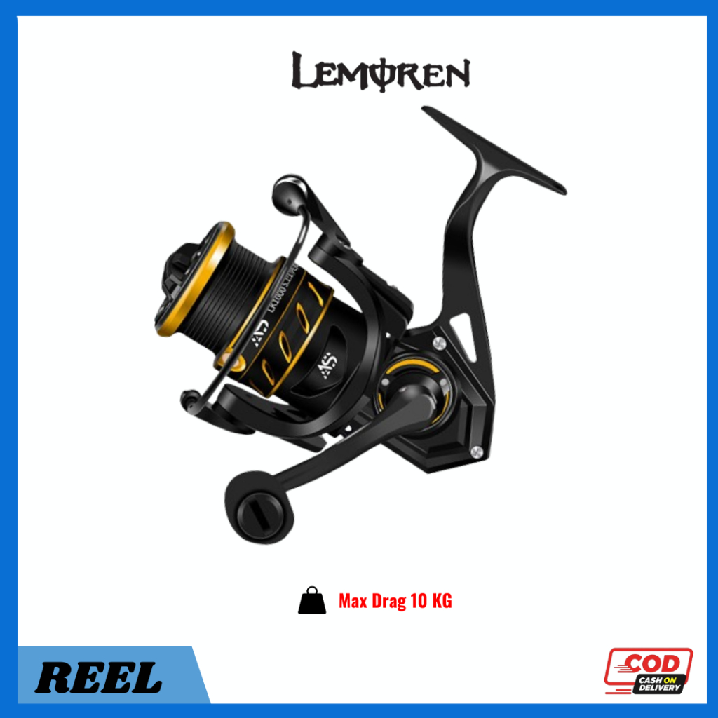 Jual REEL PANCING Ukuran 1000-5000 reel pancing bahan logam 5+1BB max ...