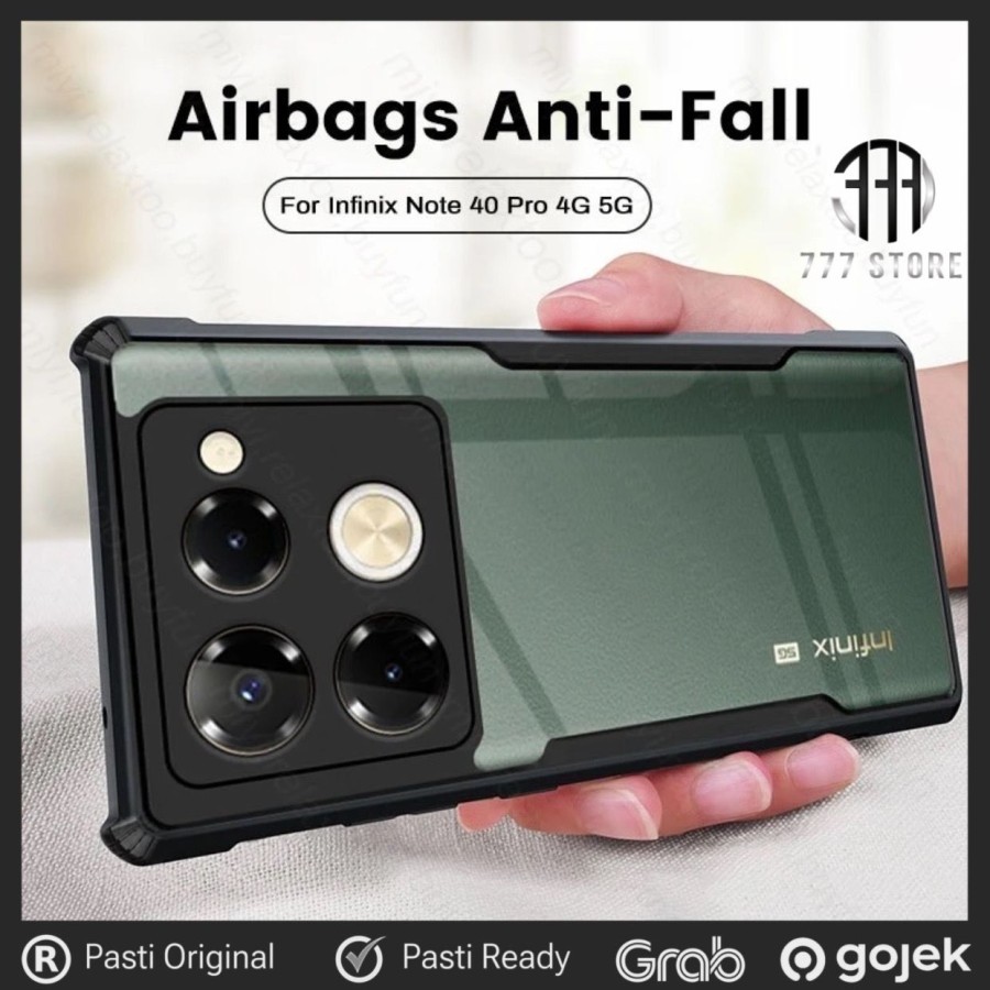 Jual Case Infinix Note 40 | 40 Pro Plus Hybrid Armor Clear Hard Soft ...