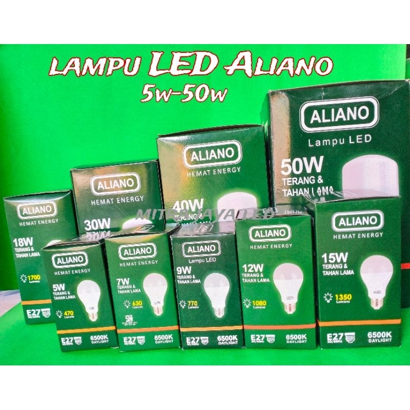 Jual Lampu LED ALIANO+DOS 5w,7,9,12,15,18,30,40,50w Hemat energy | Shopee Indonesia