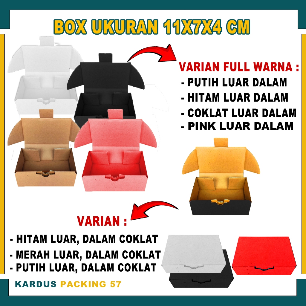 Jual Box 11x7x4 Cm / Box Parfum / Box Mini / Box Lipat Depan / Kardus ...