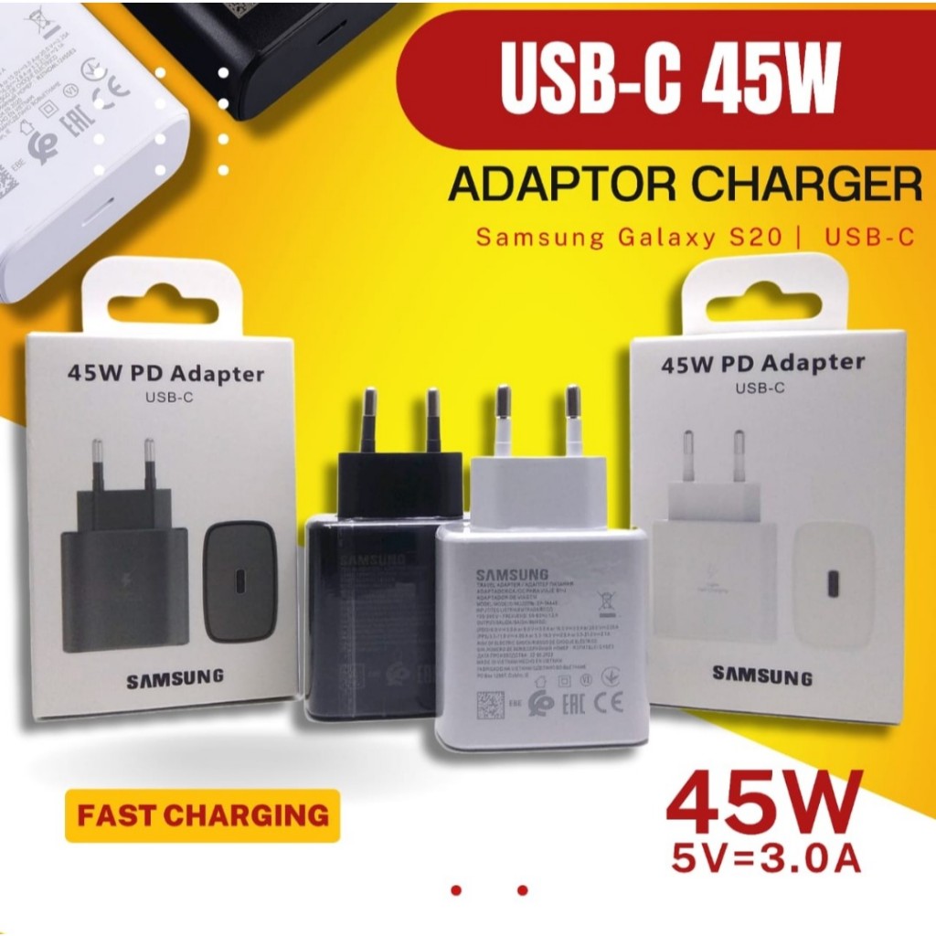 Jual Adapter Charger SAMSUNG Super Fast Charging 45W PD USB Type C (EP ...