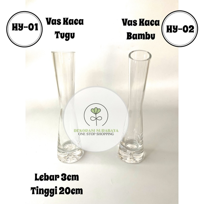 Jual Vas Kaca / Vas Bunga Kaca / Pot kaca / Pot Bunga | Shopee Indonesia