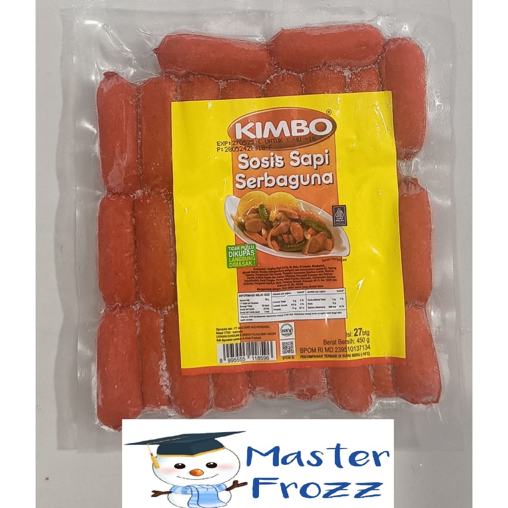 Jual Kimbo Sosis Sapi Serbaguna isi 27 450gr | Shopee Indonesia