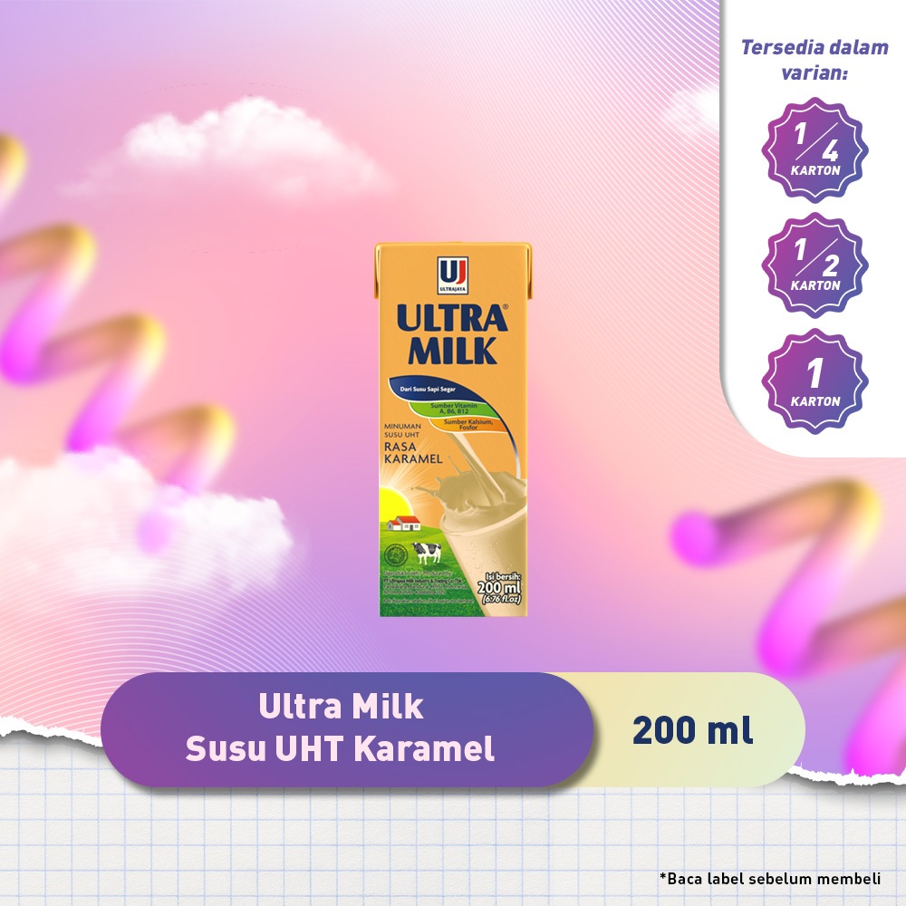 Jual Ultra Milk Caramel 200 ml | Shopee Indonesia