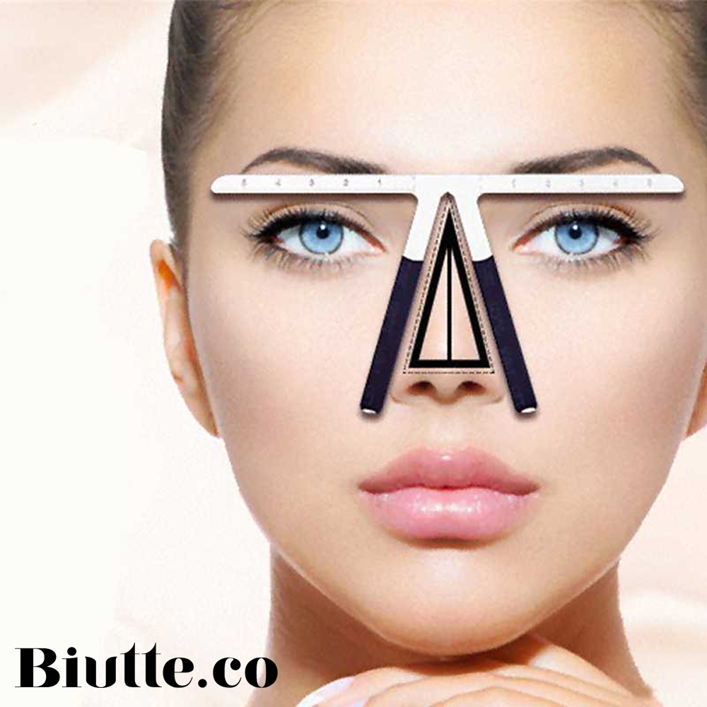 Jual Penggaris Alat Ukur Alis Eyebrow Template Balance Ruler Alis ...