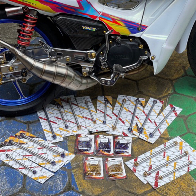 Jual baut kalter fizr jupiter forceone set probolt kanan kiri & baut as ...