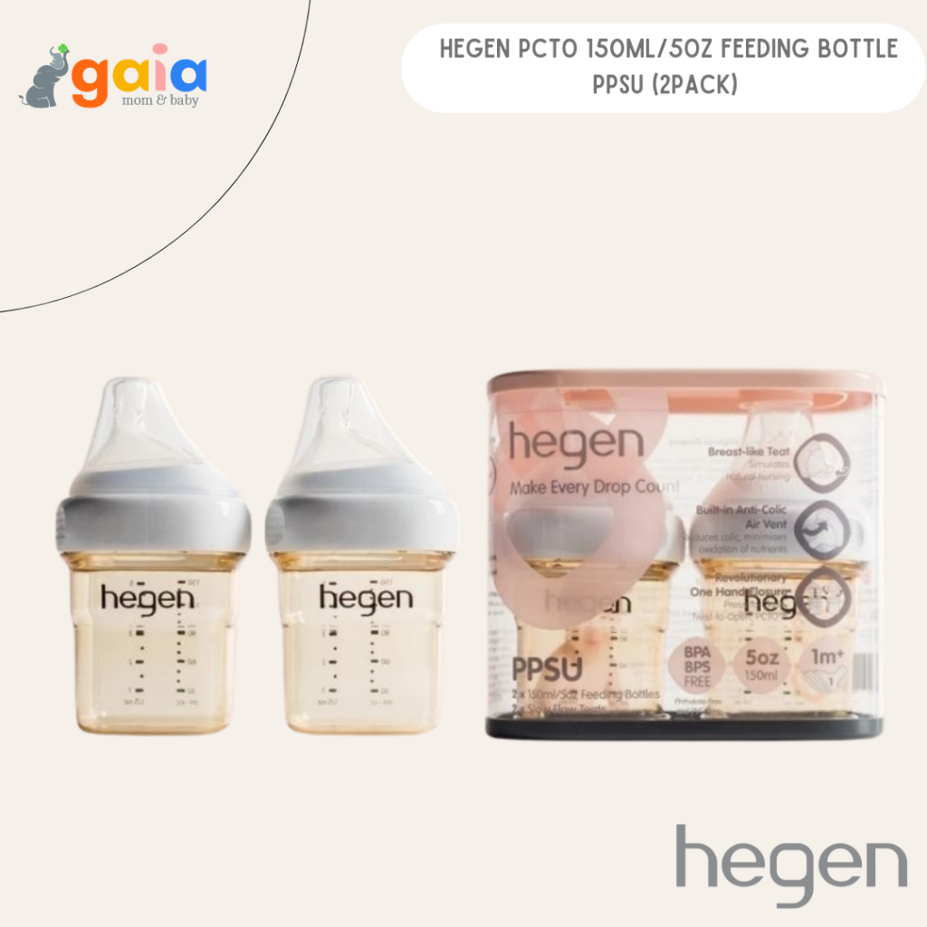 Jual Hegen PCTO Feeding Bottle PPSU 150ML 2 Pack | Botol Susu 2 Pack | Shopee Indonesia