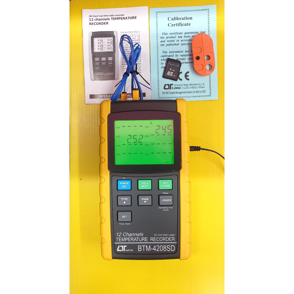 Jual BTM 4208SD Thermometer 12Channel Lutron | Shopee Indonesia