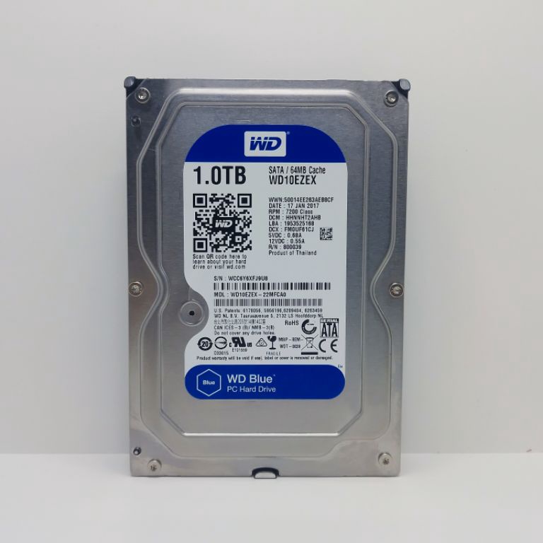 Jual HARDISK 1TB WD BLUE 72 RPM SATA 35 BARU HDD INTERNAL 1TB FOR PC ...
