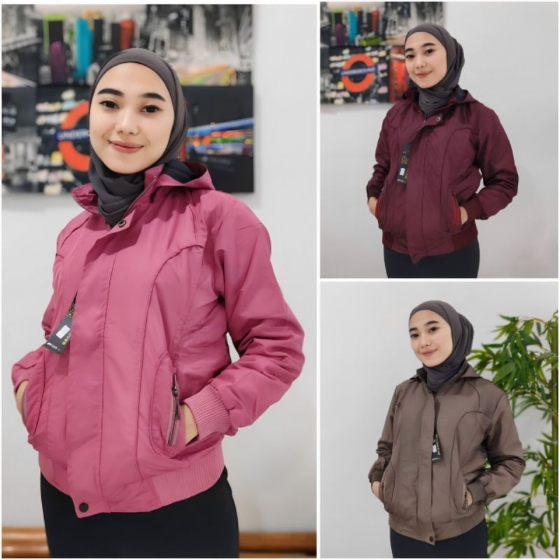 Jual Jaket Wanita Anti Air/Waterproof Wind Breaker | Jaket Motor Harian ...