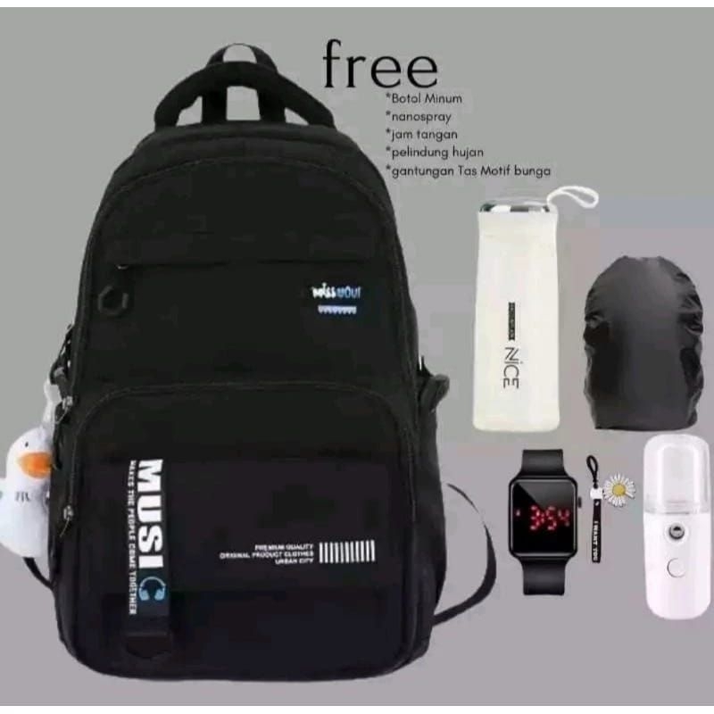 Jual TAS SEKOLAH ANAK SD SMP SMA UNISEX LAKI LAKI PEREMPUAN TAS RANSEL ANAK MUSIC BERBONUS ...
