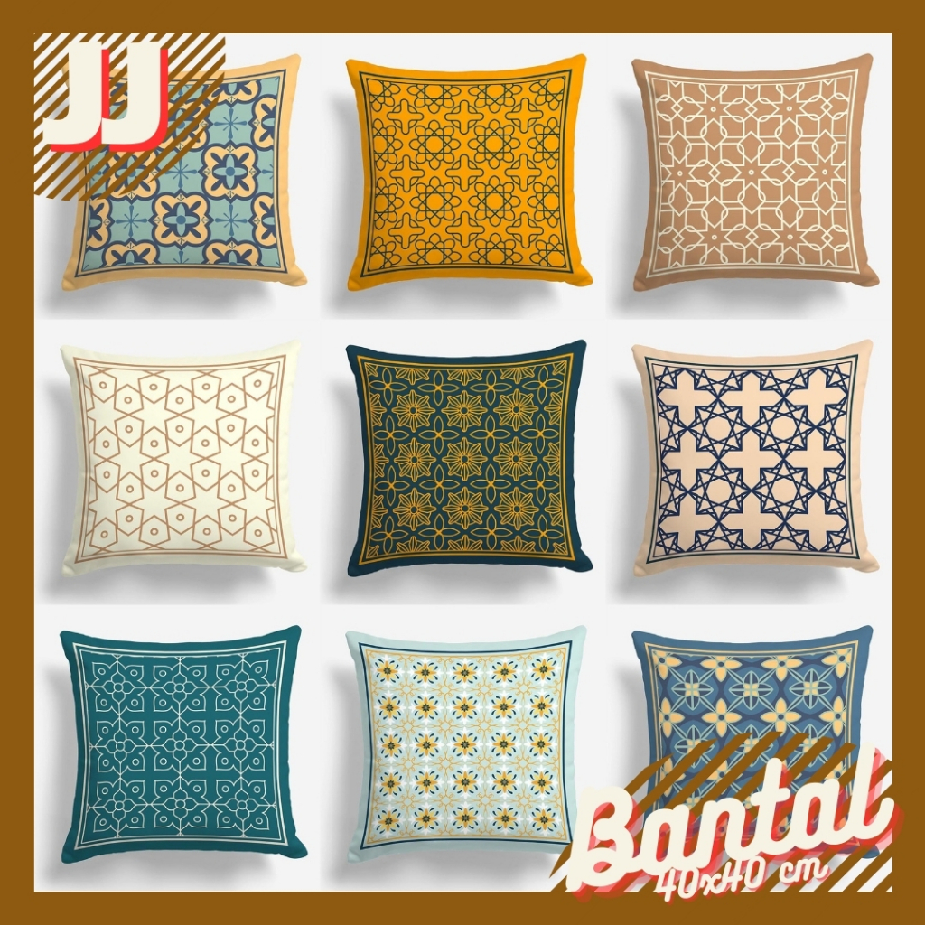 Jual BANTAL SOFA PRINT MOTIF TURKISH TURKEY PATTERN MINIMALIS 40X40 CM ...