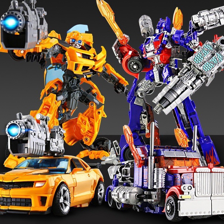 Jual KODE W97J Robot Transformer Optimus Primer Bumblebee Bisa berubah jadi mobil Mainan Robot ...
