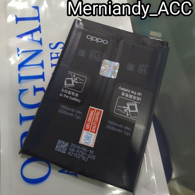 Jual Battery Batre Oppo Reno 4 Pro 4G CPH2109 Baterai BLP787 Original ...