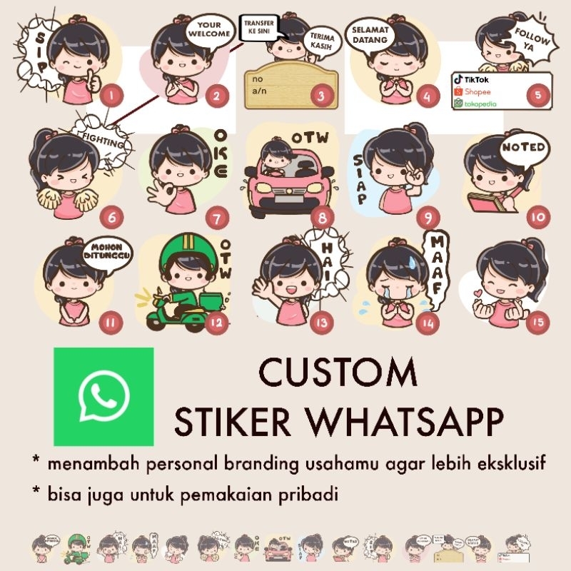 Jual stiker online paket custom | Shopee Indonesia
