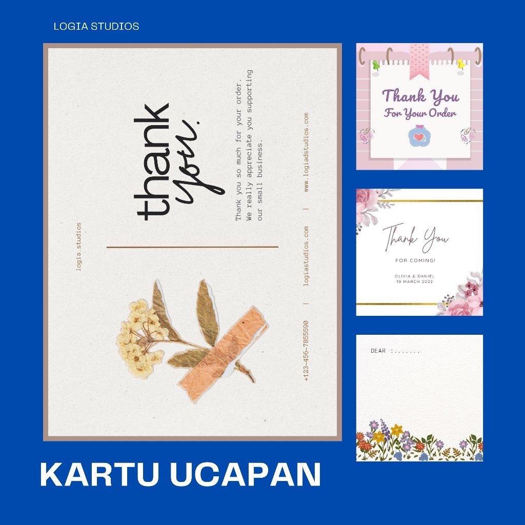 Jual Kartu Ucapan Custom | LOGIA STUDIOS | Shopee Indonesia