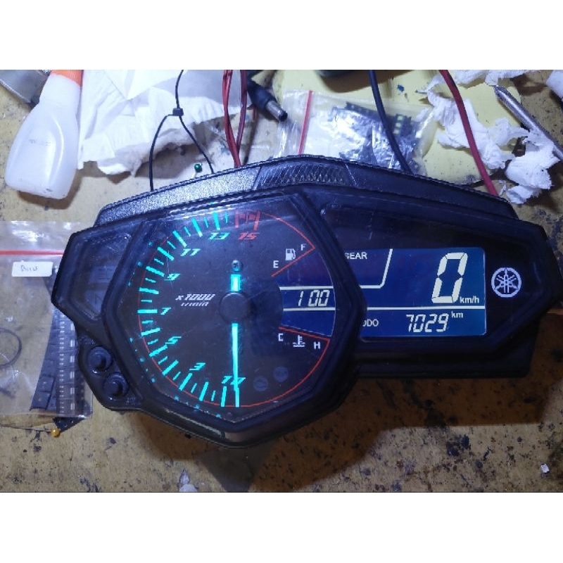 Jual Speedometer R25 Mt25 non ABS original custom blue ice | Shopee ...