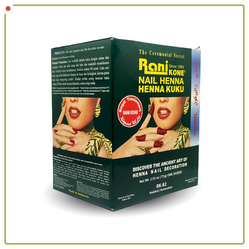 Jual Henna Rani Cone Rk 82/Pacar Kuku Rani Nail/ 1_PCS-Henna Oleh2 Haji ...