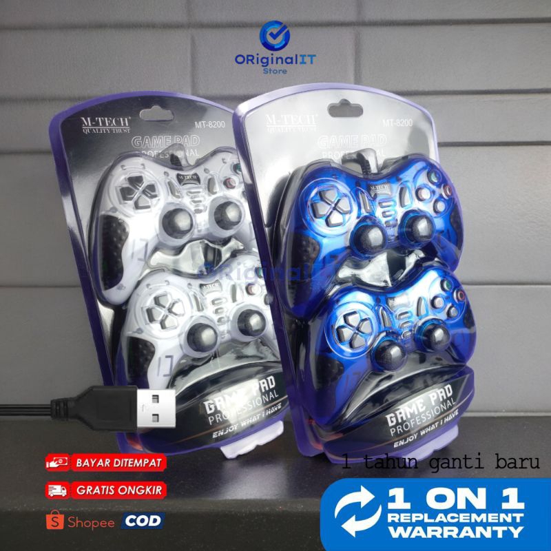 Jual Stik Stick Joystick Gamepad Turbo 8200 Double Getar Pc Komputer ...