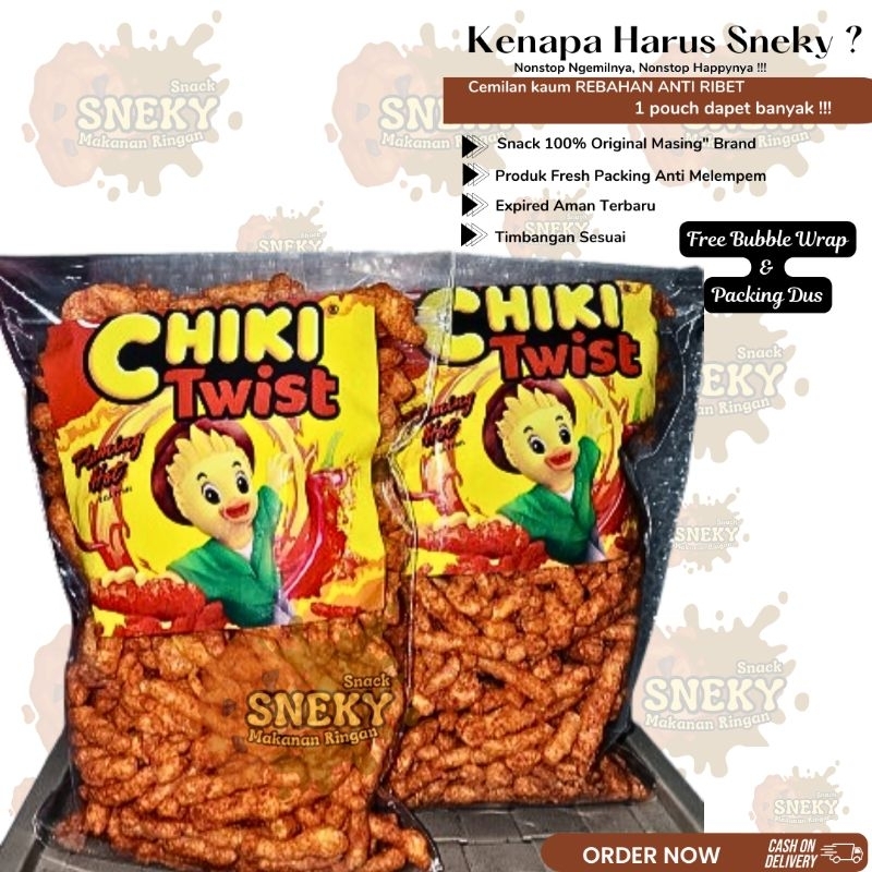Jual Cheetos Chiki Twist Jagung Bakar/Spicy Flaming Hot 250 Gram Snack ...