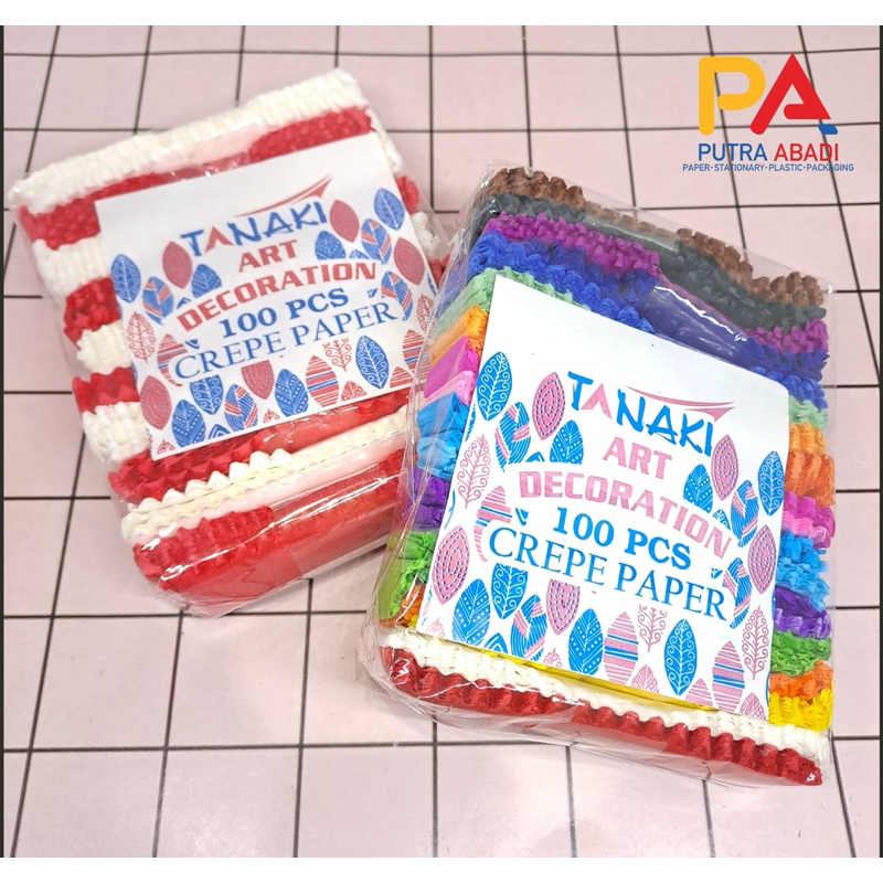 Jual Crape Paper / Kertas Klobot Art Decoration satu pack | Shopee ...