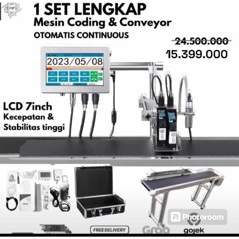 Jual Mesin Coding Expired Date, Barcode, QR Inkjet, Printer 1 Set ...