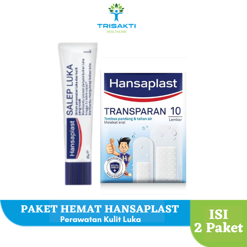 Jual Hansaplast Salep Luka 20g & Hansaplast Transparan Isi 10 Lembar ...