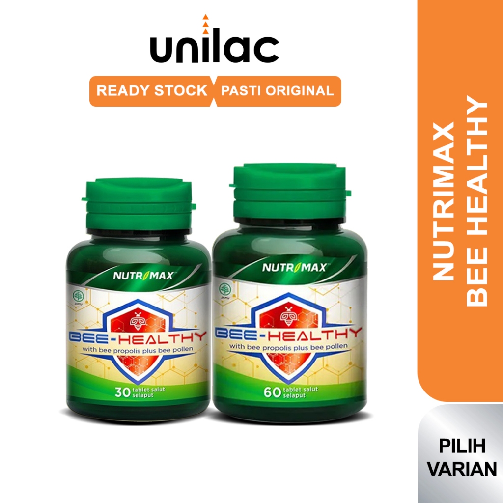 Jual (30 Tablet) Nutrimax Bee Healthy With Bee Propolis Plus Bee Pollen ...