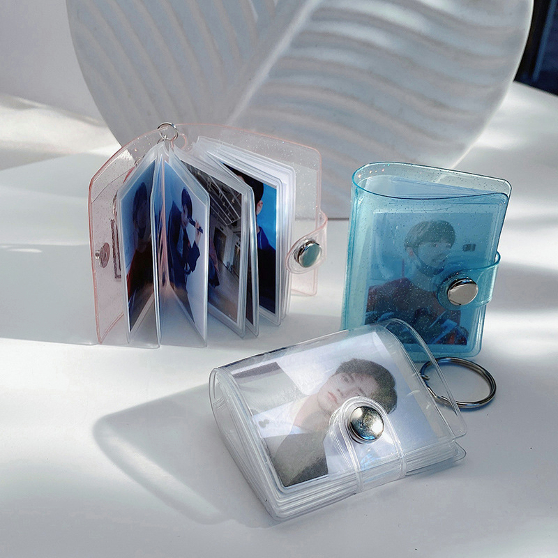 Jual 2 Inch Mini Photo Album 16 20 Pockets Keyring Key Ring Shiny ...