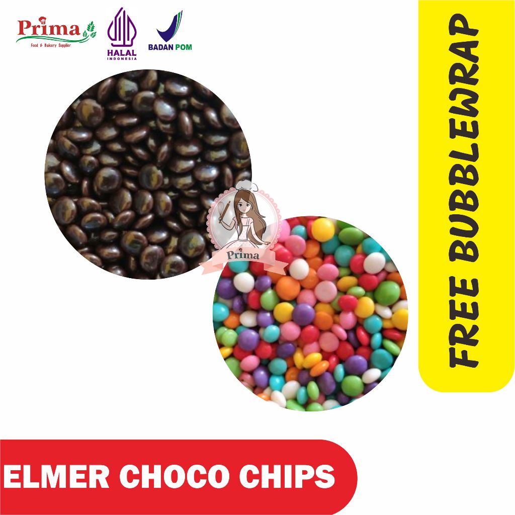 Jual Choco Chips - Elmer chips - Dark - Coklat - kemasan repack ...